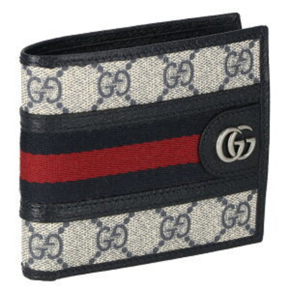 Gucci | Bags | Gucci Ophidia Blue Bifold Wallet | Poshmark